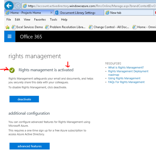 Message encryption policy for Exchange Online (OME)
