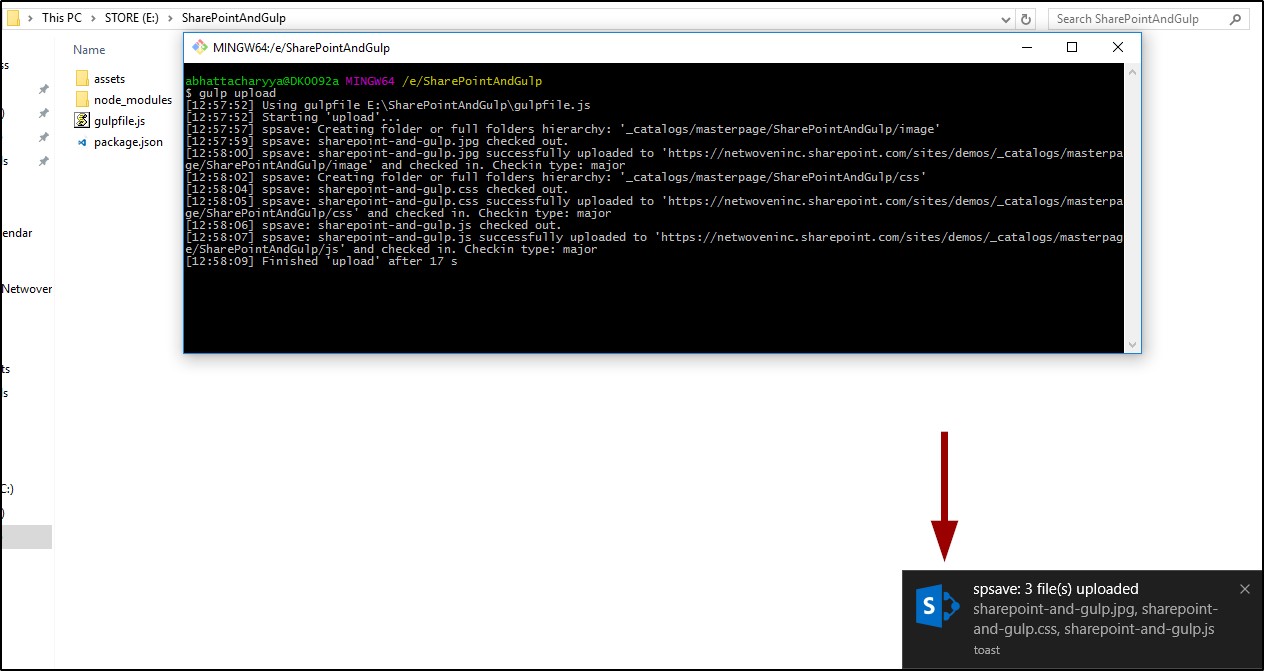 A Gulp Task for Uploading Files to SharePoint - Netwoven