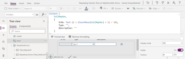Solved How To Create Repeating Section In Powerapps And Save Data To