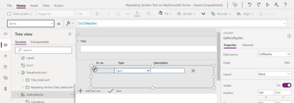 [solved] How To Create Repeating Section In Powerapps And Save Data To Sharepoint List Netwoven