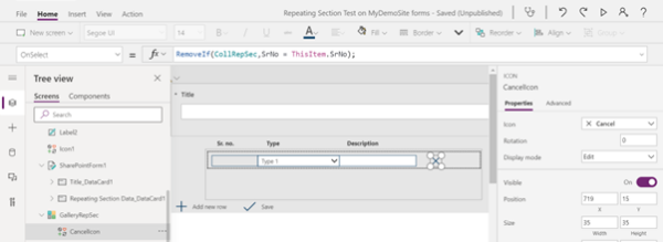 Solved How To Create Repeating Section In Powerapps And Save Data To