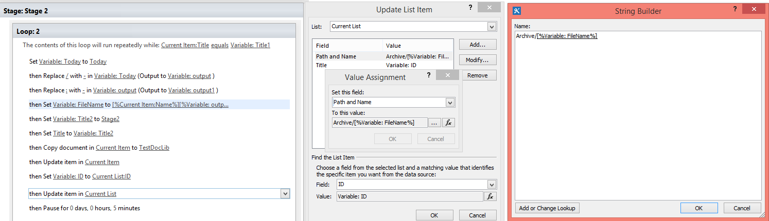 How to Backup and Archive documents using SharePoint Designer